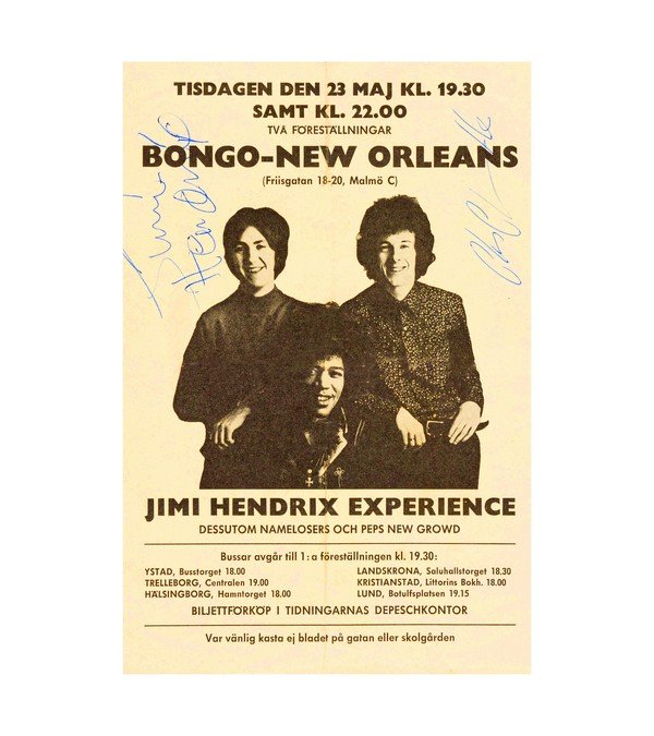 1967 Jimi Hendrix Experience Poster – New Orleans